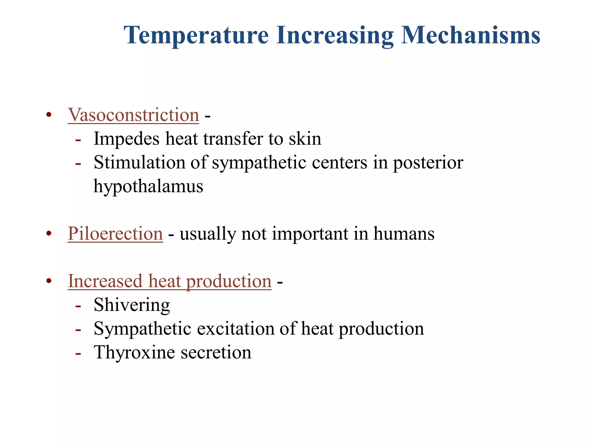 Body temperature regulation, and fever | PDF