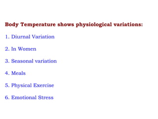 Body Temperature Regulation and Physiology | PPTX