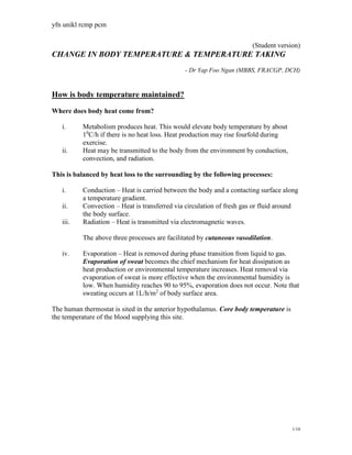 Body temperature student version | PDF