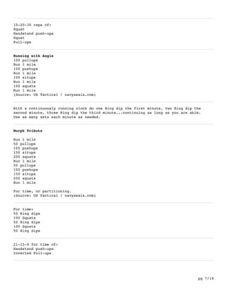 Bodyweight Crossfit Workouts Collection | PDF