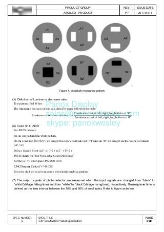 1.39 inch OLED 454X454 OLED MIPI Interface | PDF