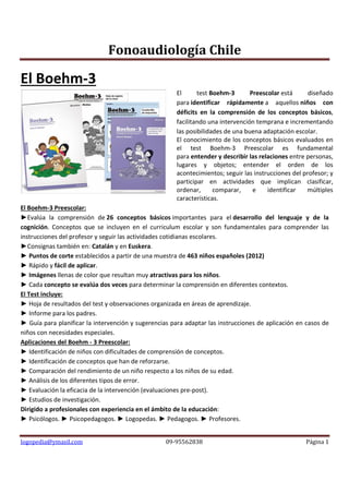 Boehm 3 preescolar | PDF