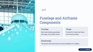 Boeing Airplane Parts Overview | Key Aircraft Components Explained | PDF
