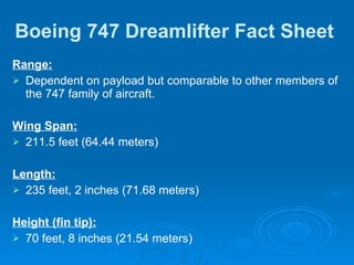 Boeing 747 Dreamlifter | PPT