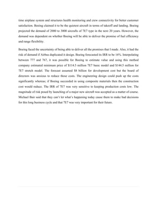 Boeing 7E7 a financial analysis | PDF