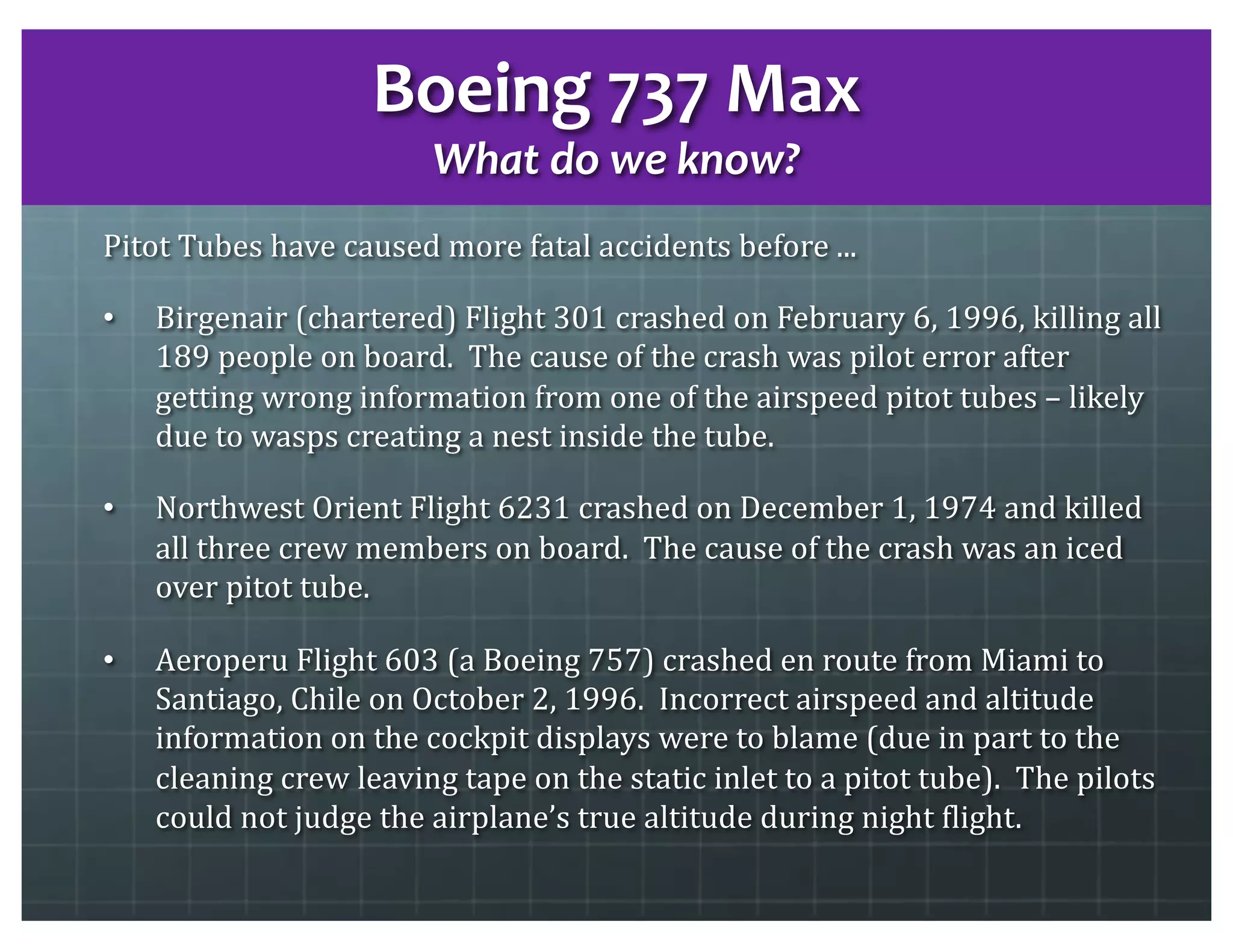 Boeing 737 Max Accidents | PDF