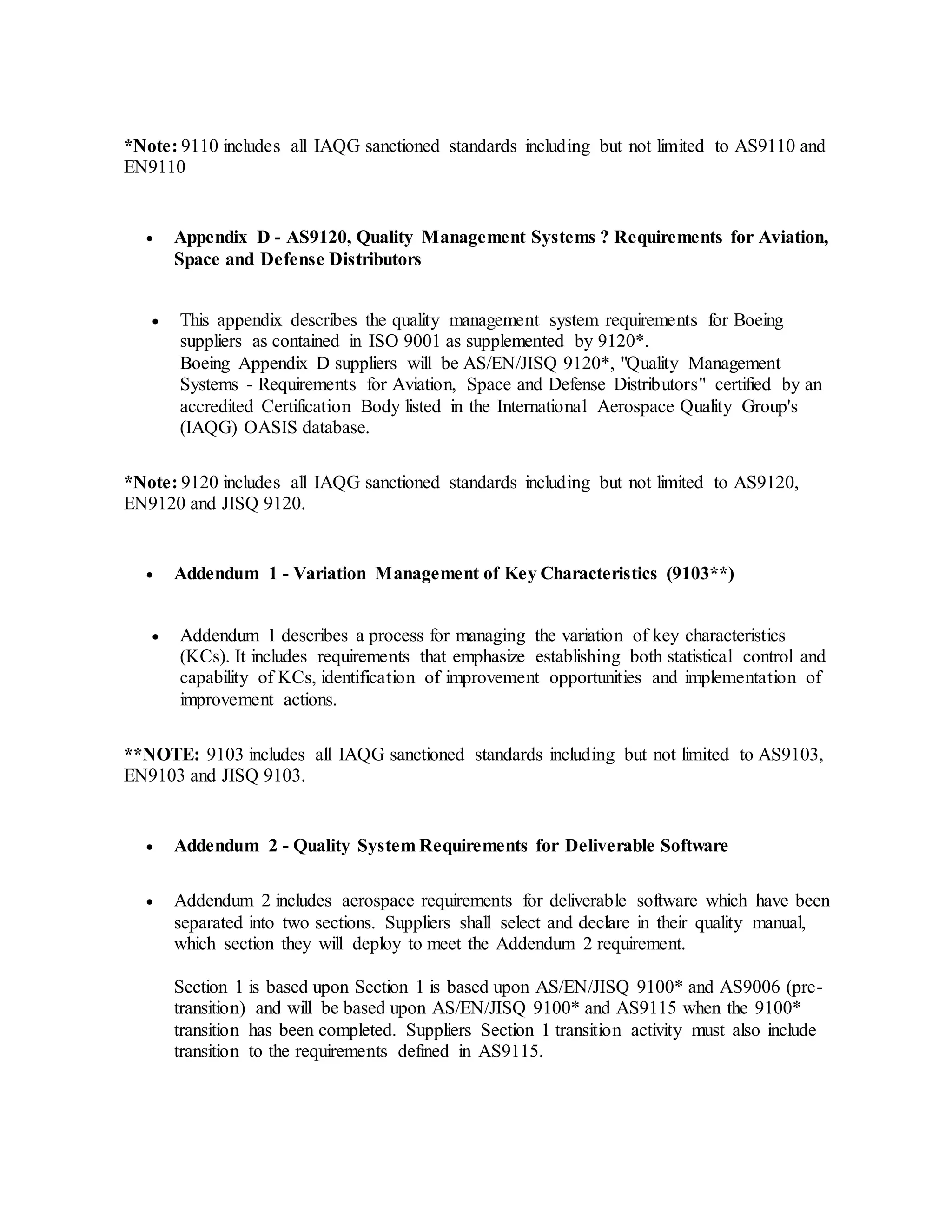 Boeing quality management system | DOCX