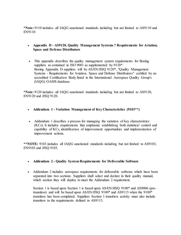 Boeing quality management system | DOCX