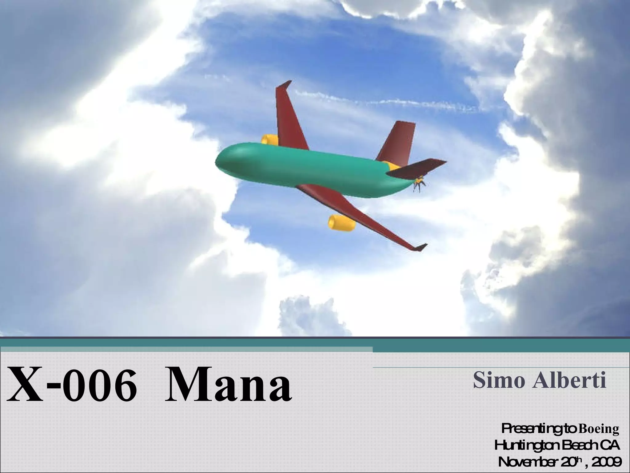 Aircraft Design for Boeing Phantom Works | PPT