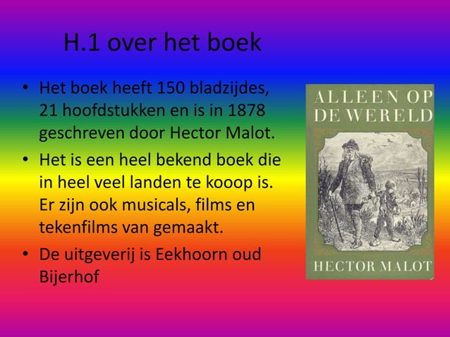 Boekbespreking alleen op de wereld | PPTX