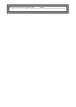 Boekverslag invulformulier groep 7a | PDF