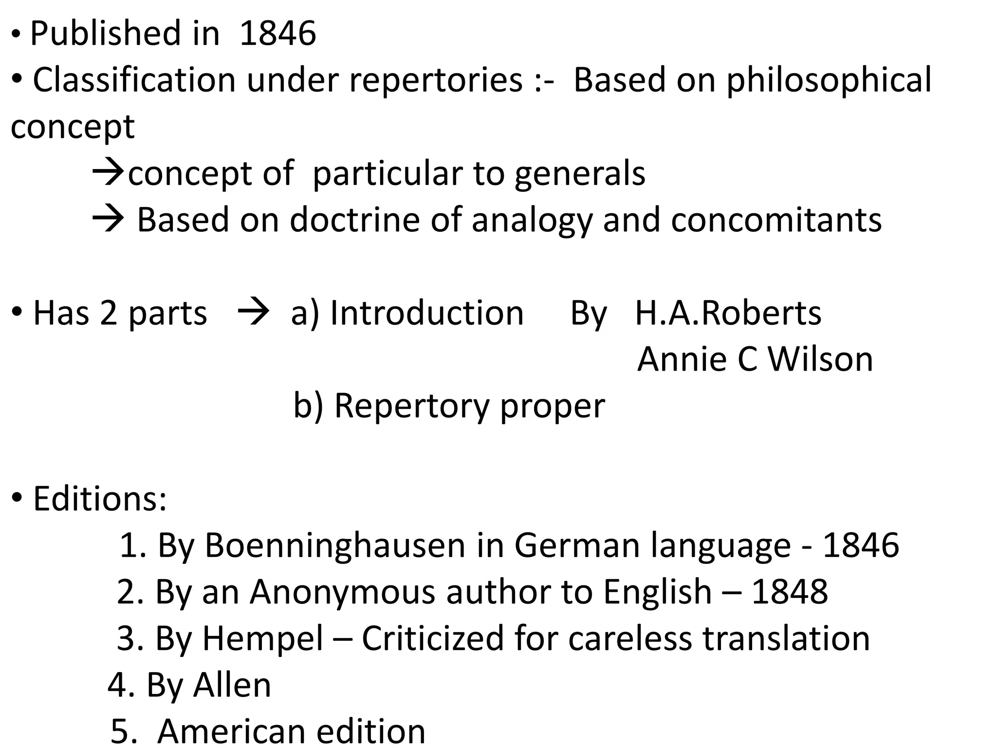 Boenninghausen’s therapeutic pocket book[btpb] | PPTX