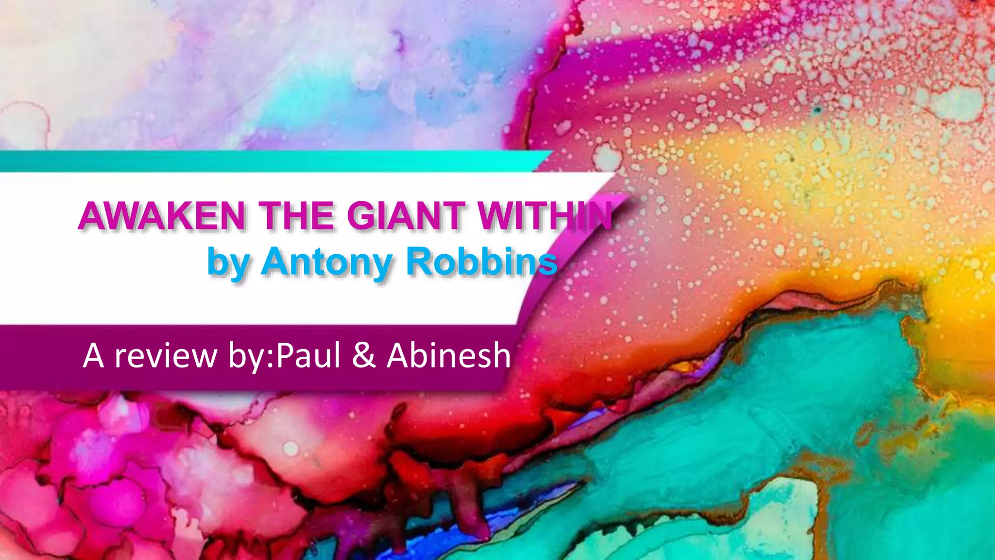 Awaken the giant within book review | PPTX