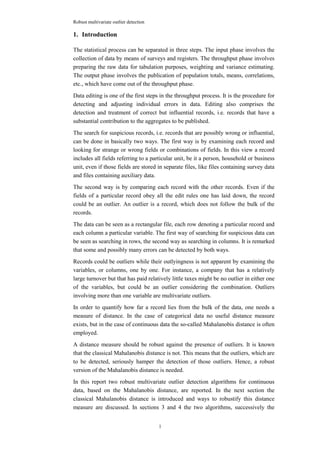 Robust outlier detection | PDF