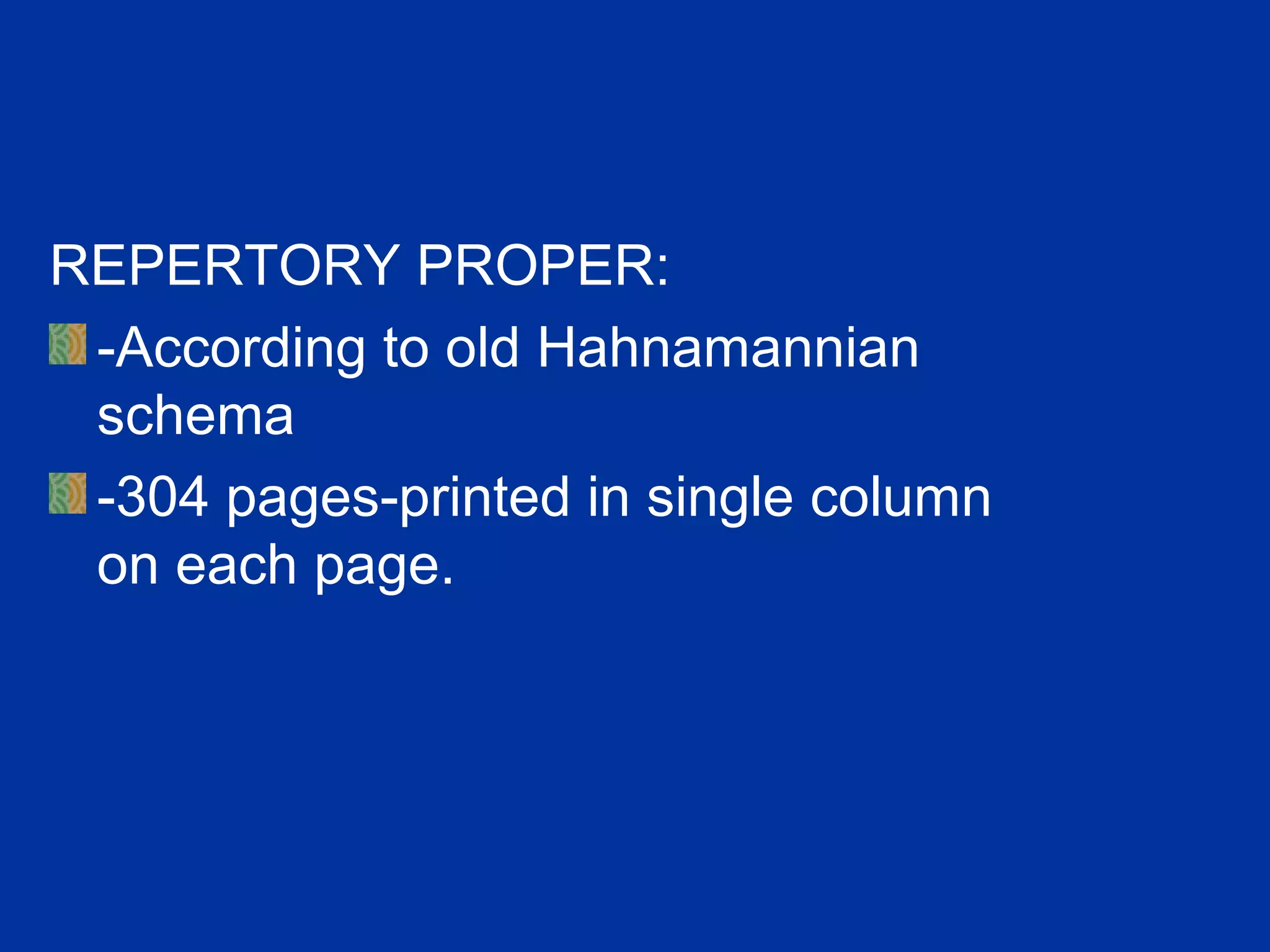 Boericke repertory | PPT