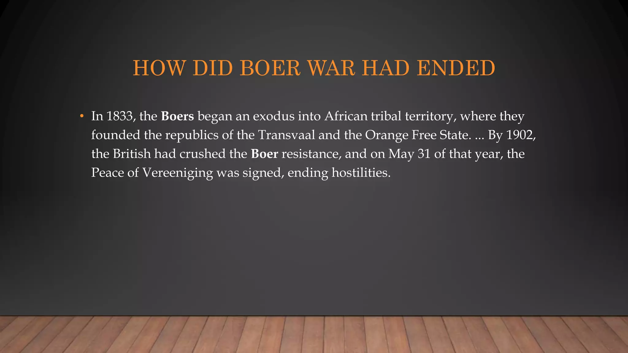 Boer War | PPT