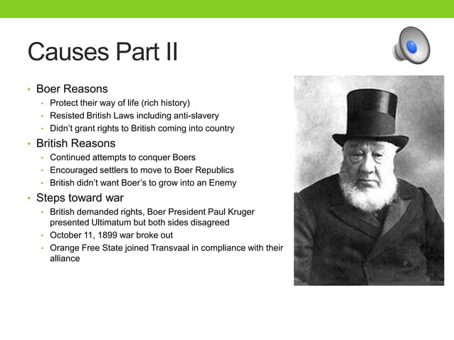 Boer Wars (historical context presentation) By Austin Hennings | PPTX