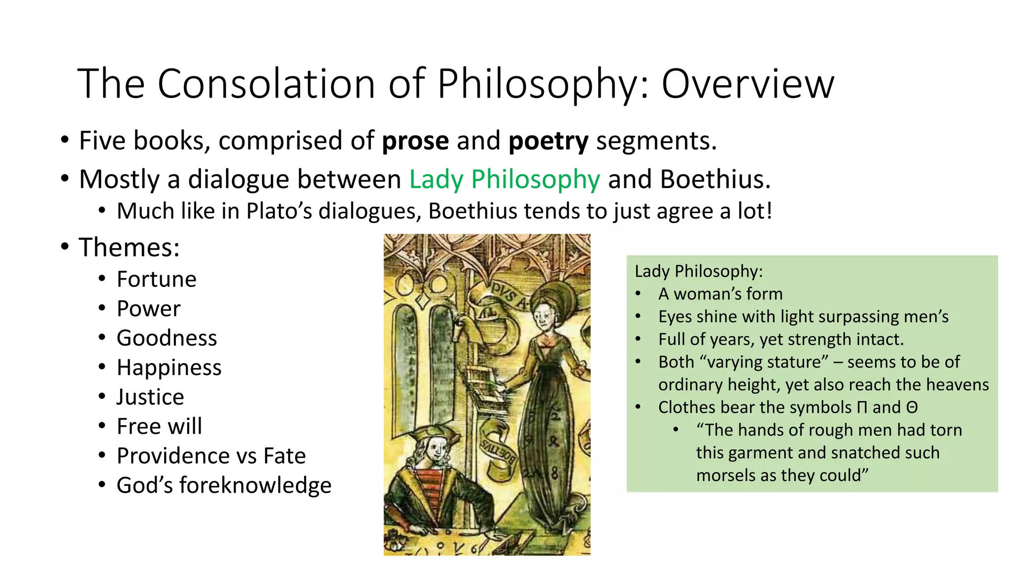 Boethius The Consolation of Philosophy | PPTX