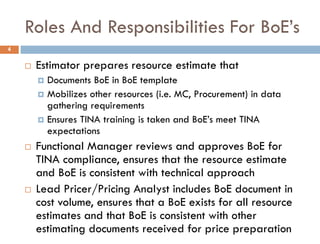 Basis of Estimate Processes | PDF