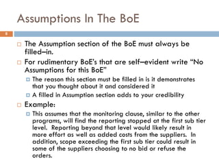 Basis of Estimate Processes | PDF