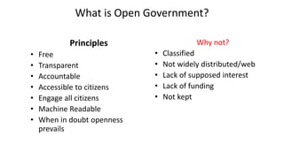 Open Government Data: Understanding Open Access vs. Public Domain | PPT