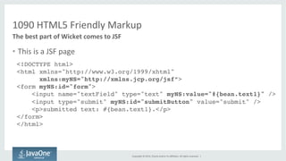 JavaOne 2014 BOF4241 What's Next for JSF? | PDF | Web Design and HTML | Internet