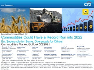 BofA - Commodities Outlook - As of 3Q21. | PDF