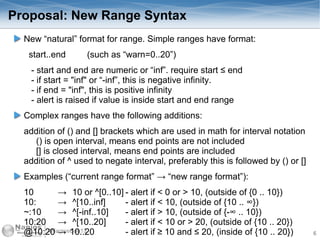 Nagios Conference 2013 - BOF Nagios Plugins New Threshold Specification ...