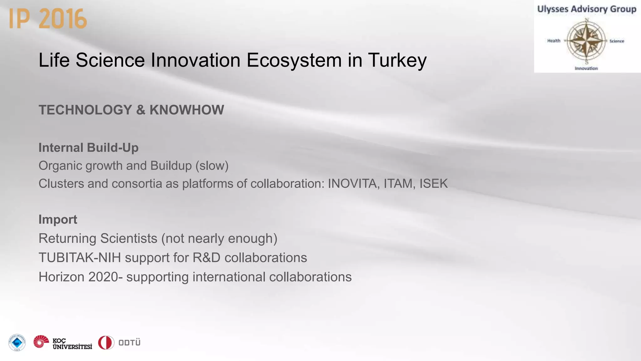 Life Sciences Innovation Ecosystems in Turkey | PPTX | Business ...