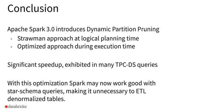 Dynamic Partition Pruning In Apache Spark Ppt 