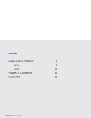 Boge Compressed Air Treatment Products | PDF