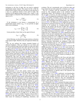 Superluminal Proper Motion in the X-Ray Jet of Centaurus A | PDF ...