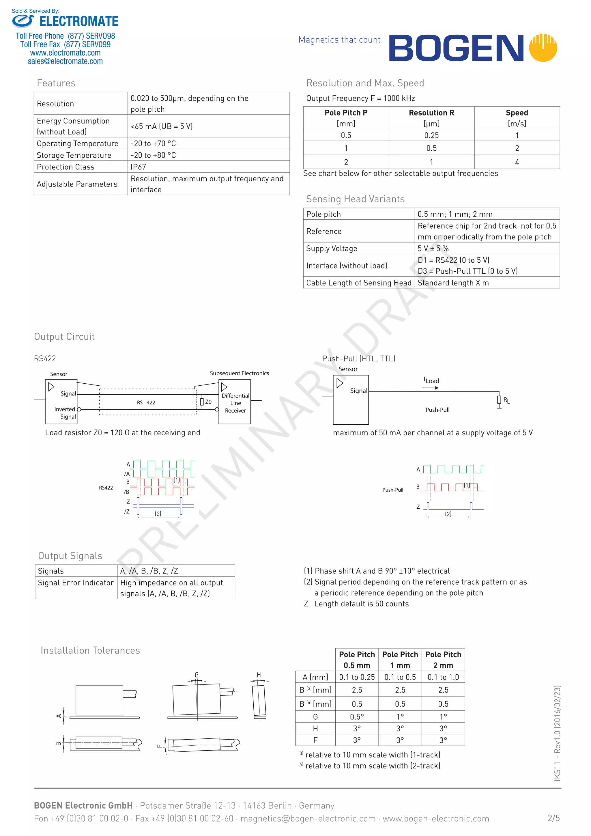 Bogen Technical IKS11 | PDF
