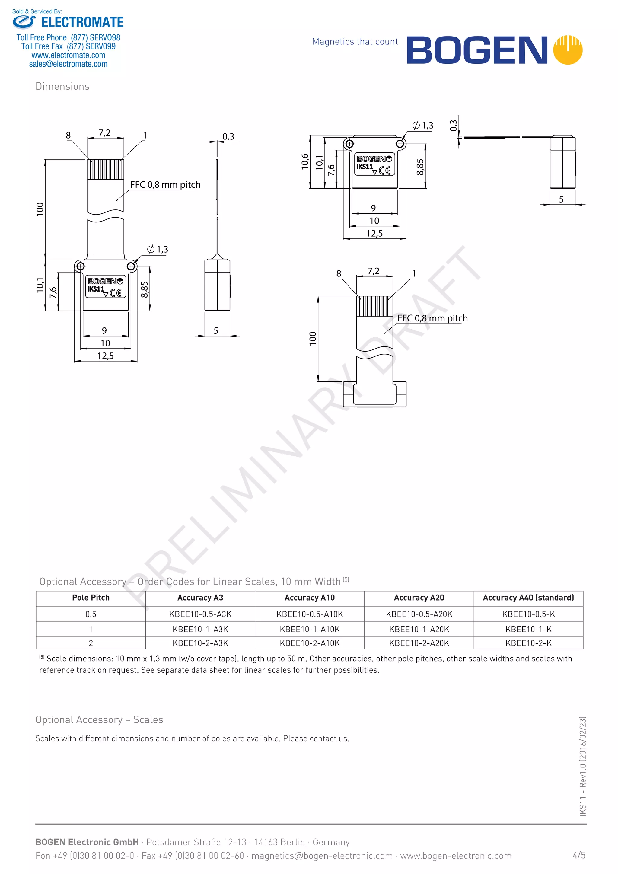 Bogen Technical IKS11 | PDF