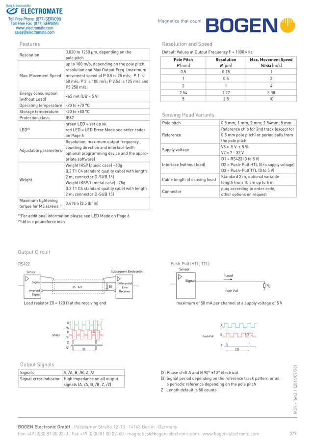 Bogen Technical IKS9 | PDF | Computer Peripherals | Computing