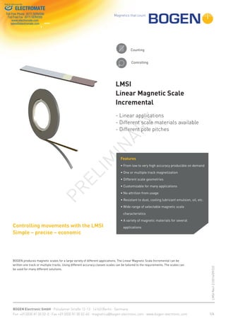 Bogen Technical LMSI | PDF