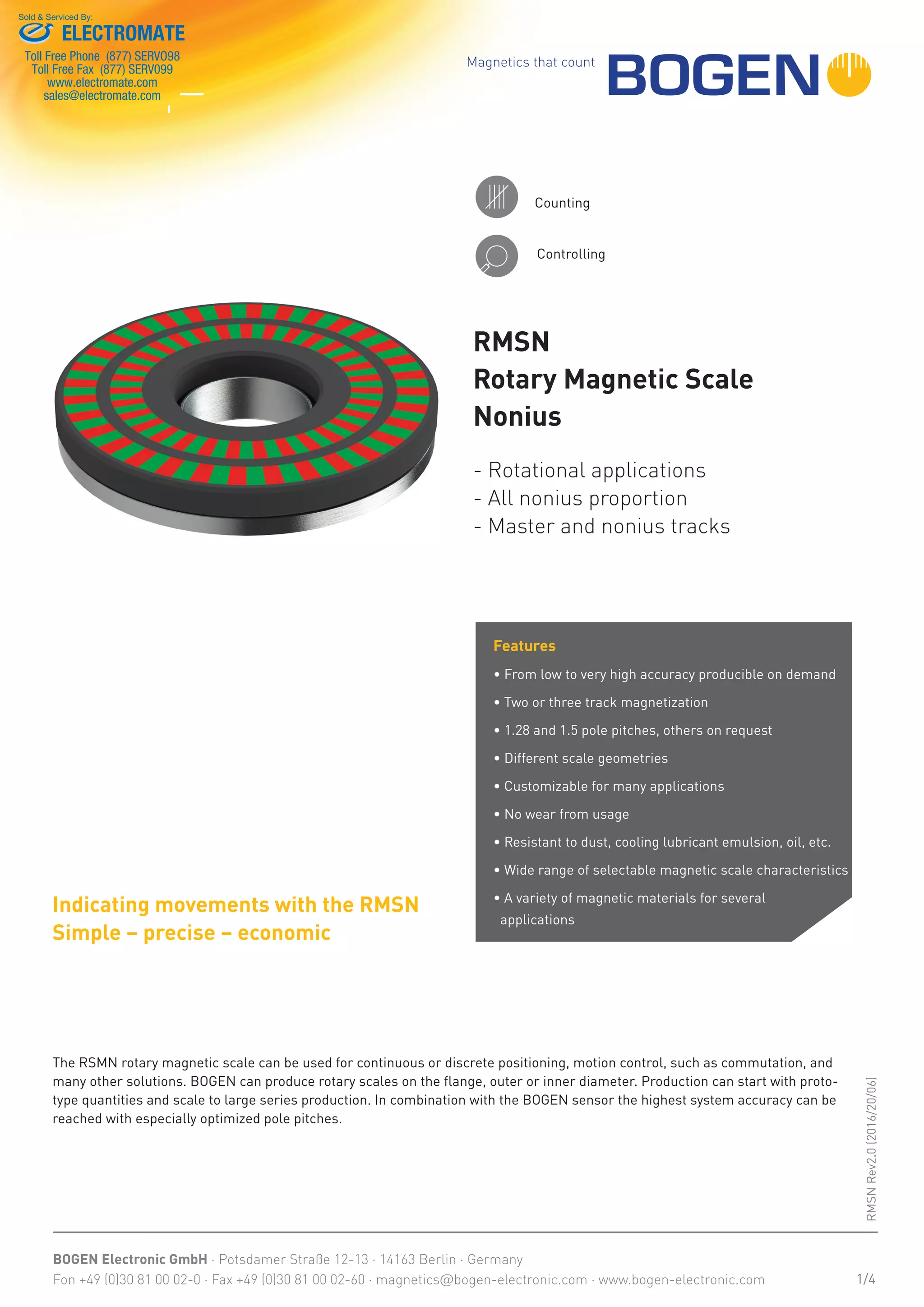 Bogen Technical Rotary Magnetic Scale Nonius | PDF