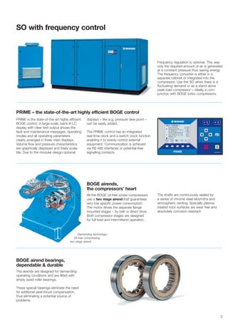 Boge screw air compressors--oil free solutions | PDF