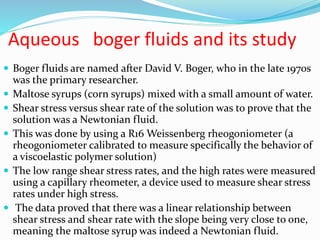 Boger fluids | PPTX