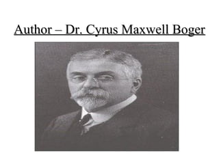 Boger synoptic key ppt | PPT