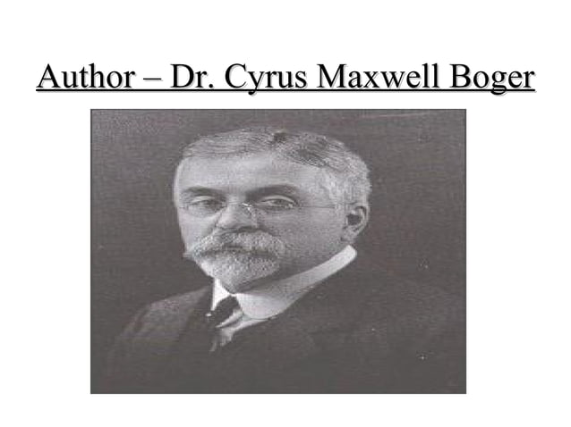 Boger synoptic key ppt | PPT | Books and Literature