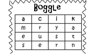 Boggle | PPTX