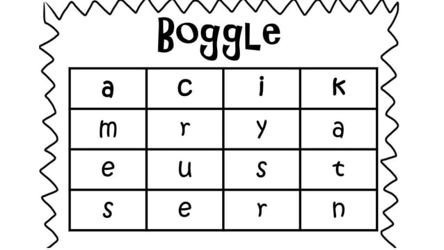 Boggle | PPT