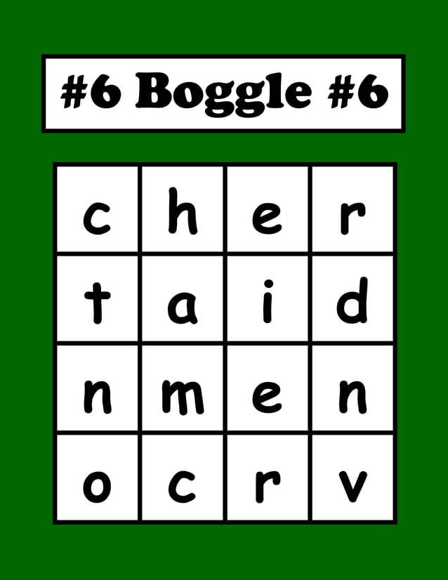 Boggle | PDF | Board Games and Puzzles | Games and Puzzles