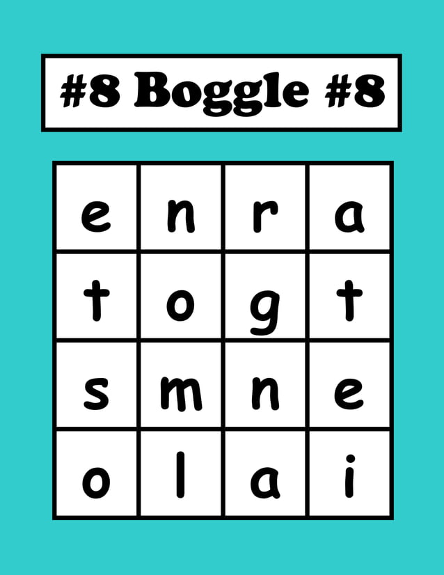 Boggle | PDF | Board Games and Puzzles | Games and Puzzles