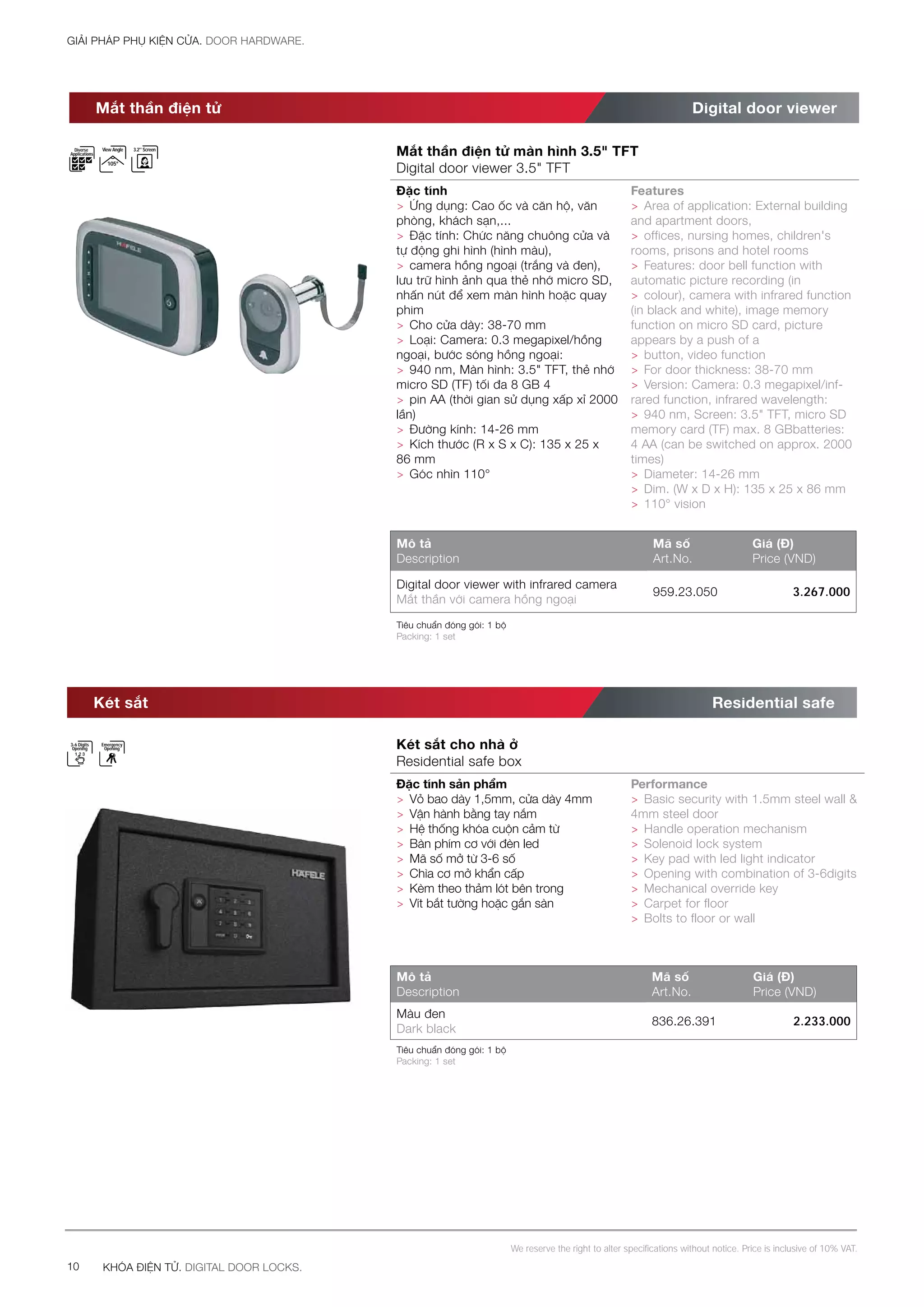 Catalogue Hafele - Phụ Kiện Cửa Hafele 2017 | PDF