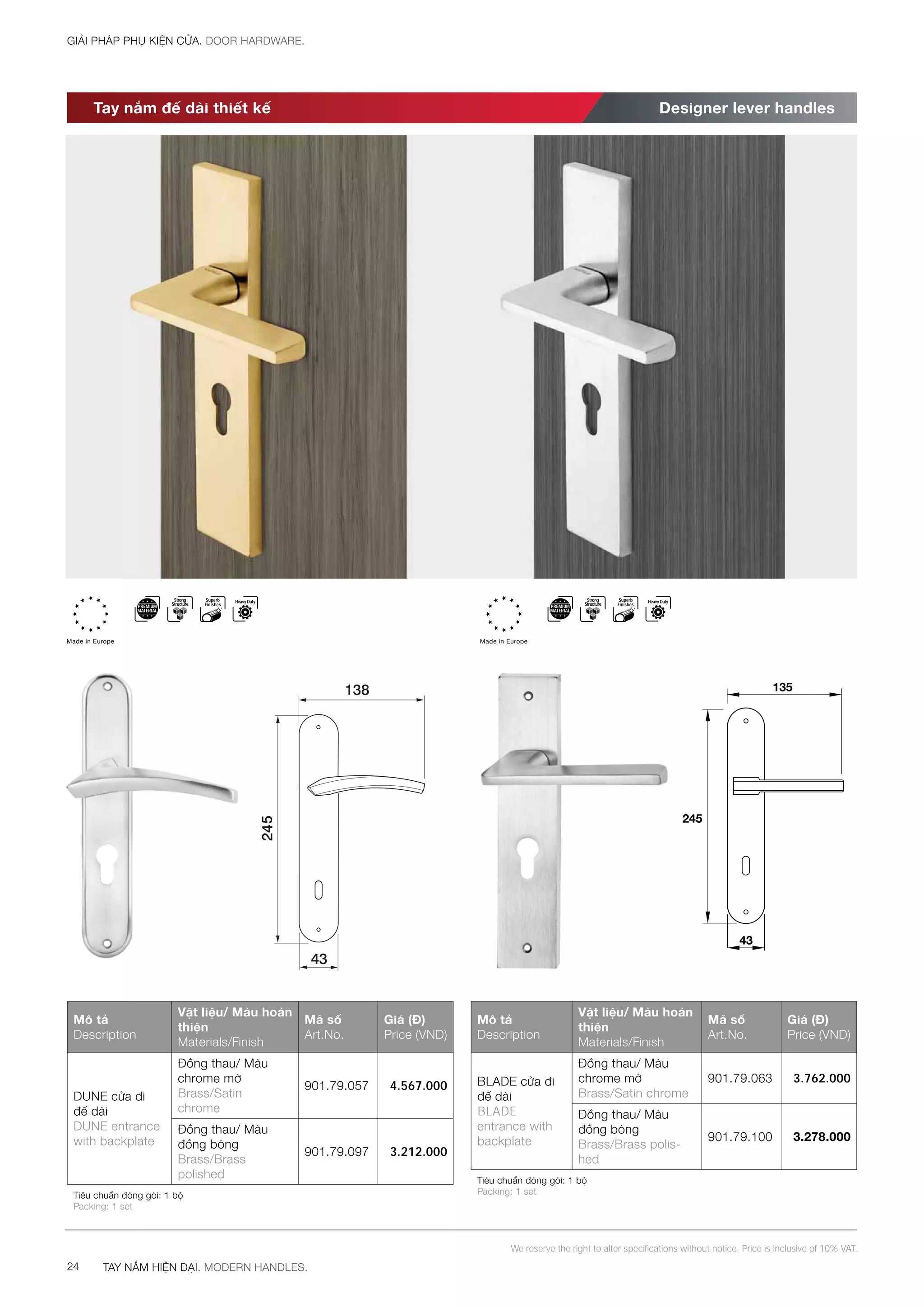 Catalogue Hafele - Phụ Kiện Cửa Hafele 2017 | PDF