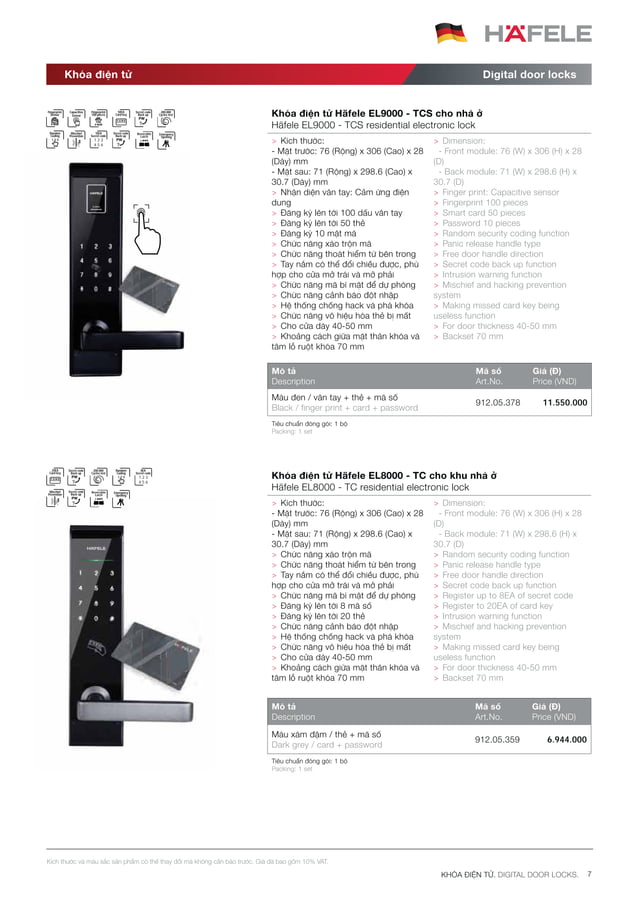 Catalogue Hafele - Phụ Kiện Cửa Hafele 2017 | PDF | Information and ...