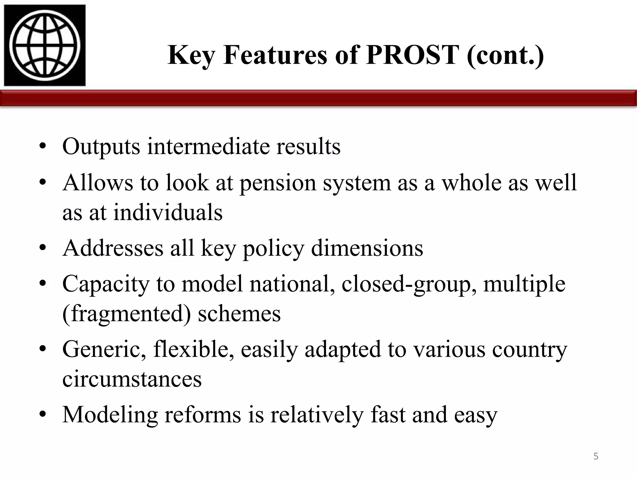 Pensions Core Course 2013: Introduction to PROST | PDF