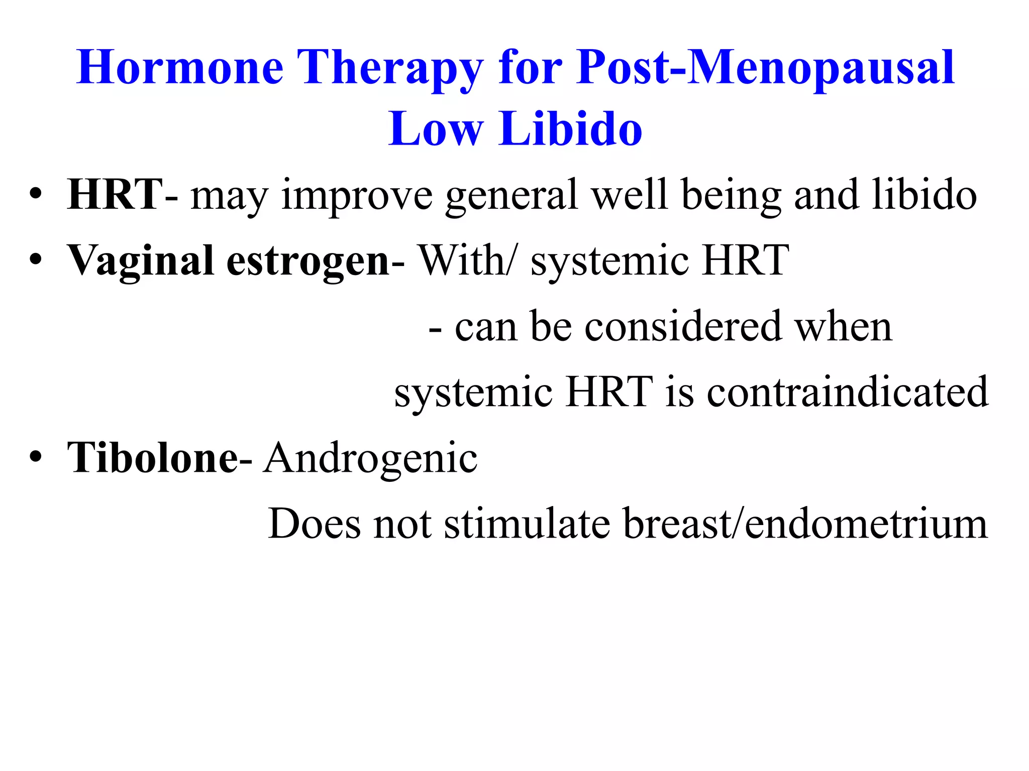 Decreased Libido (Low Sex Drive) | PPTX